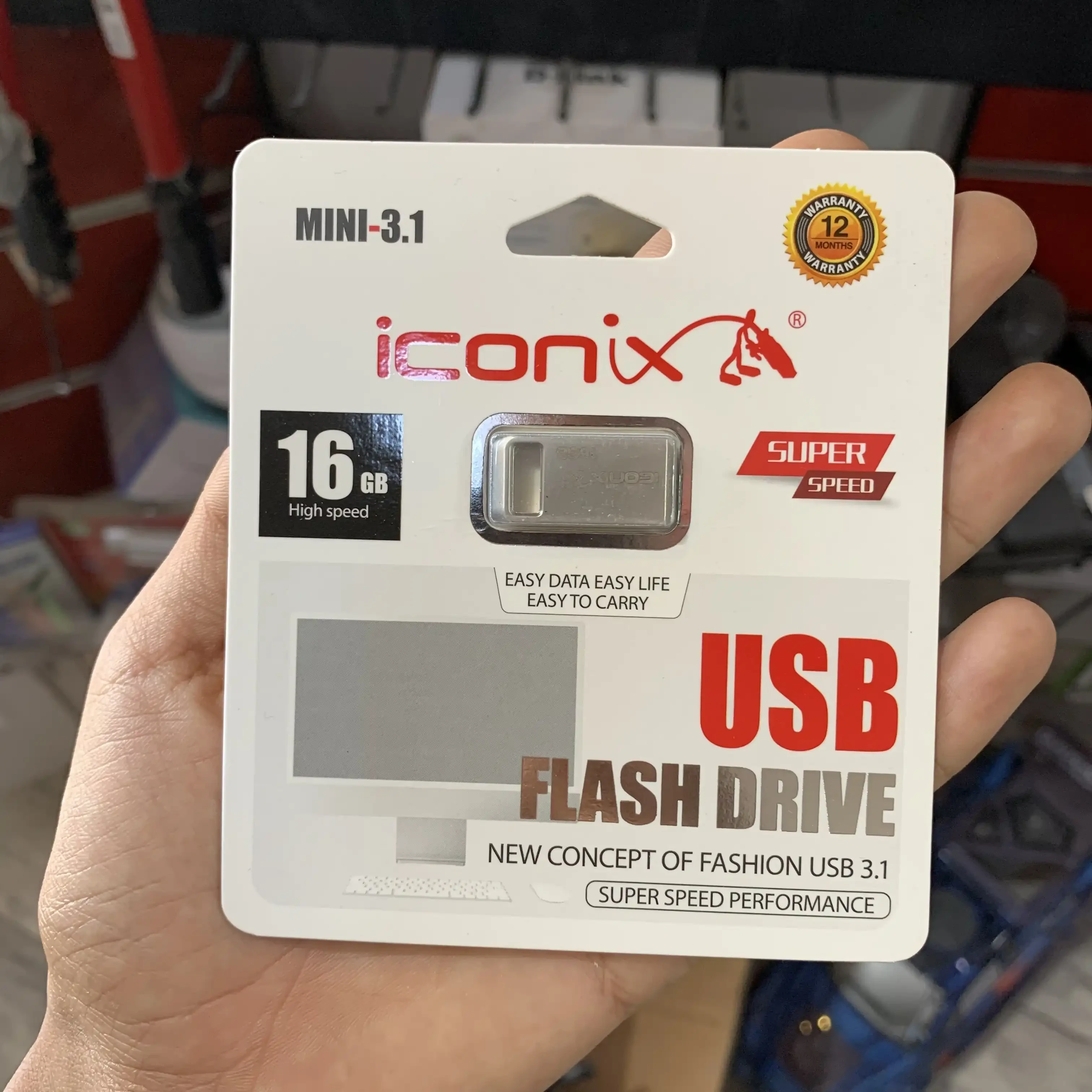 Clé USB 16 Go ICONIX | VALIIZ SHOPPING